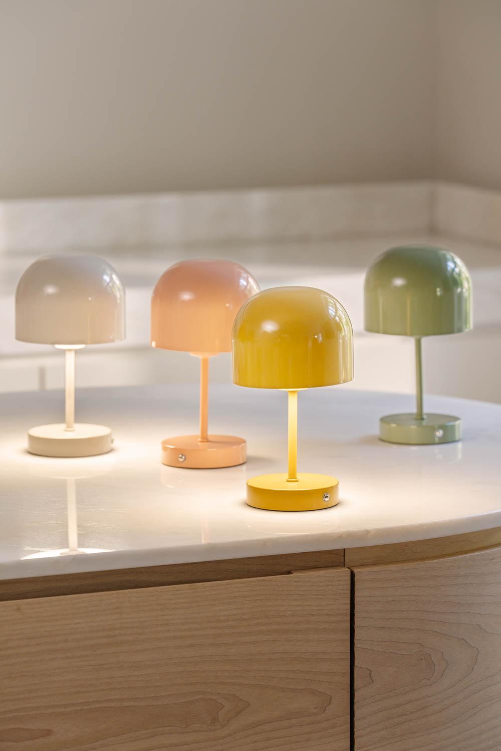 Bordlampe Napoli oppladbar 24 cm beige | Kremmerhuset