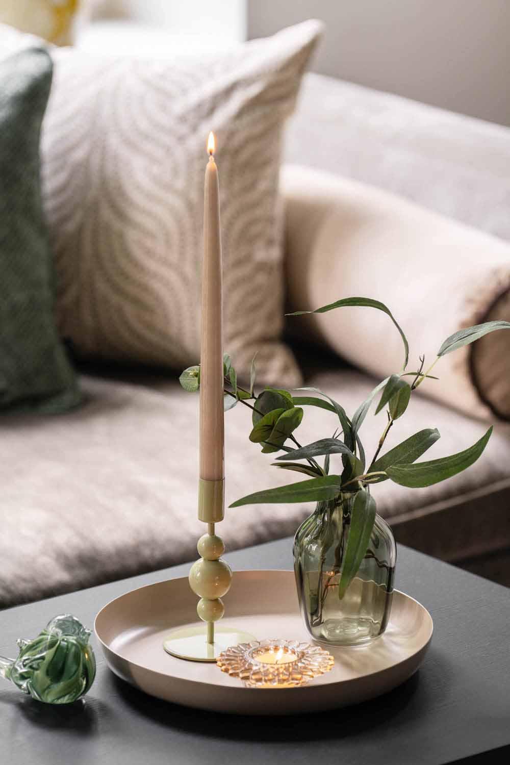 Lysfat Melina, brun 30 cm | Kremmerhuset