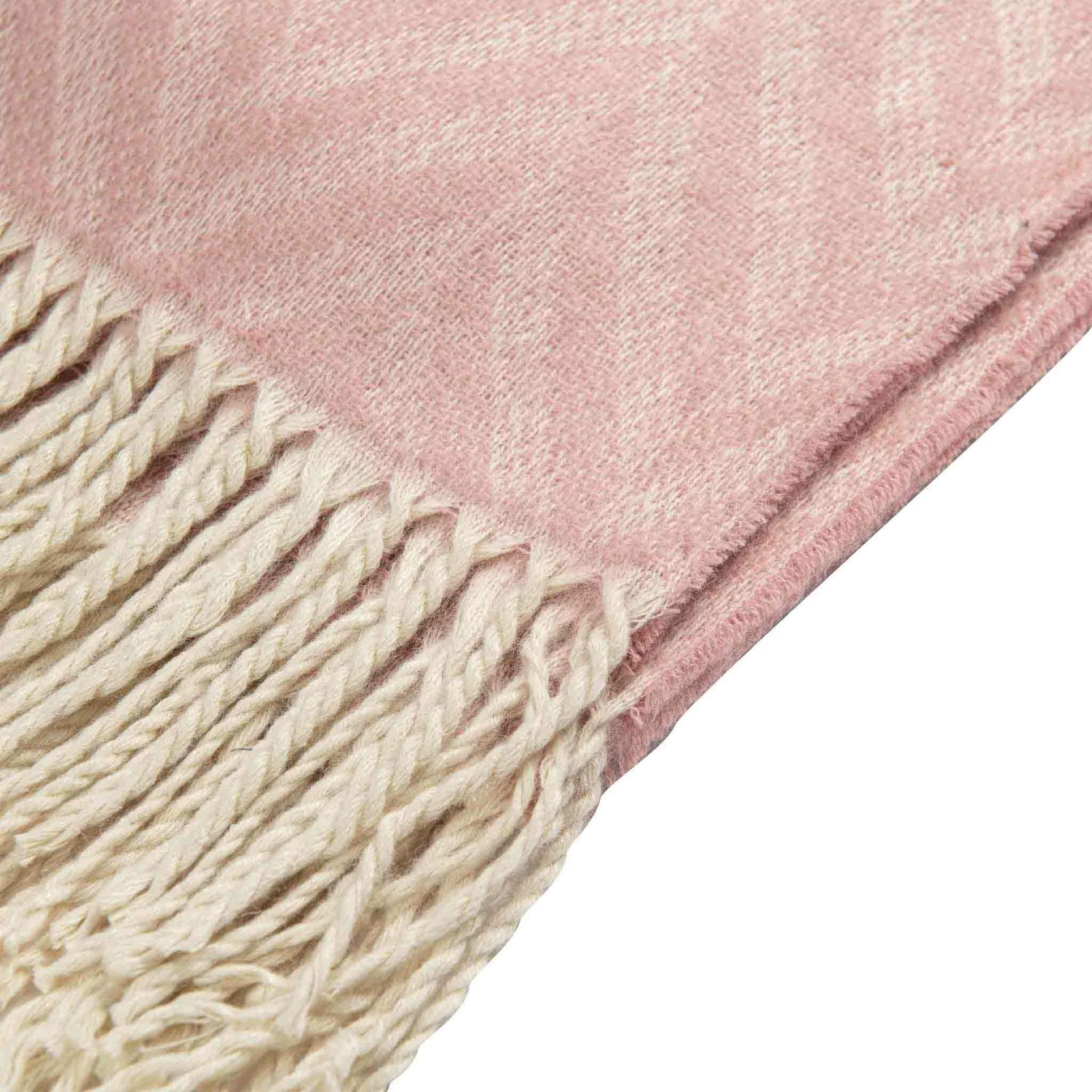 Pledd ZigZac 130x170 cm rosa | Kremmerhuset