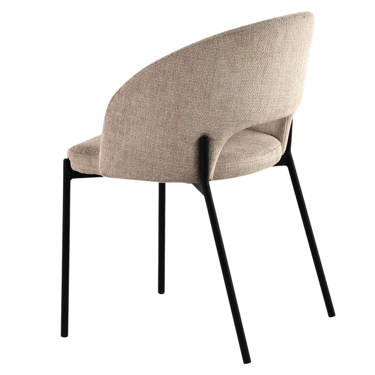 Stol Leo mørk beige 1 stk | Kremmerhuset